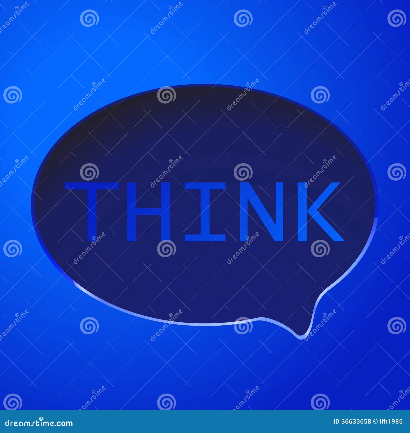 Think label stock vector. Illustration of concepts, blank - 36633658
