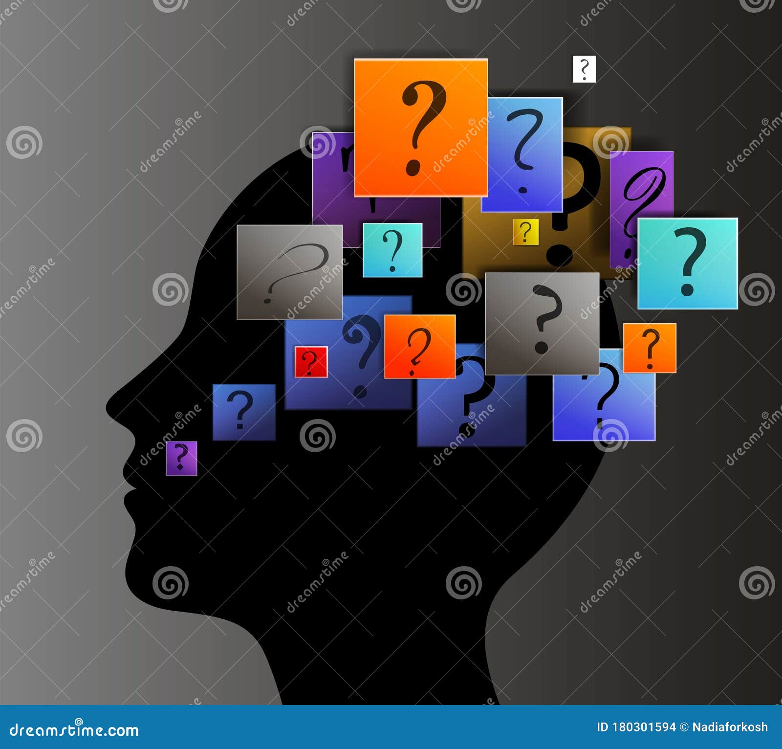 Think about Many Questions, Concept of Unknown, Question Signs in Human ...