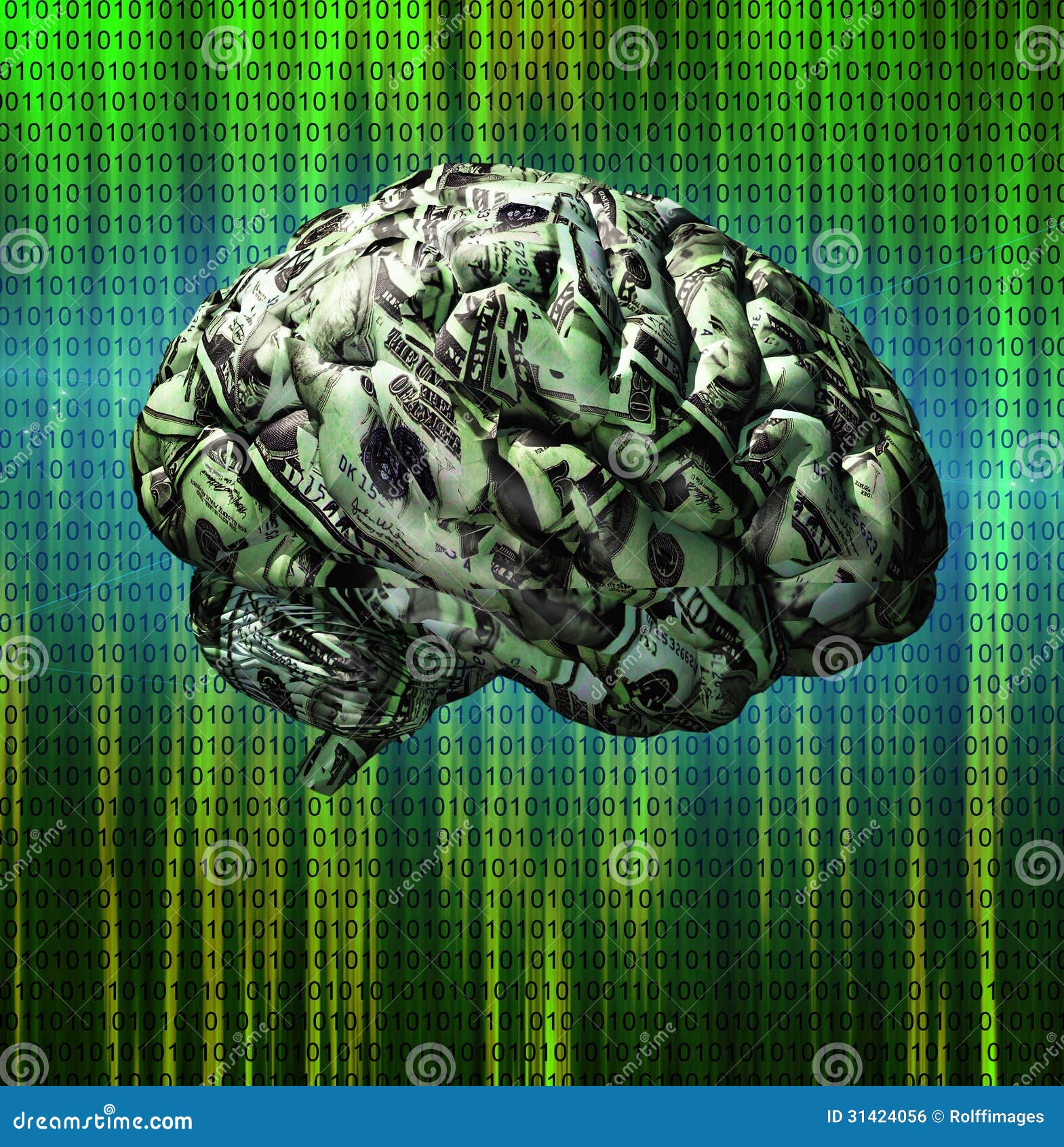 Think money stock illustration. Illustration of business - 31424056