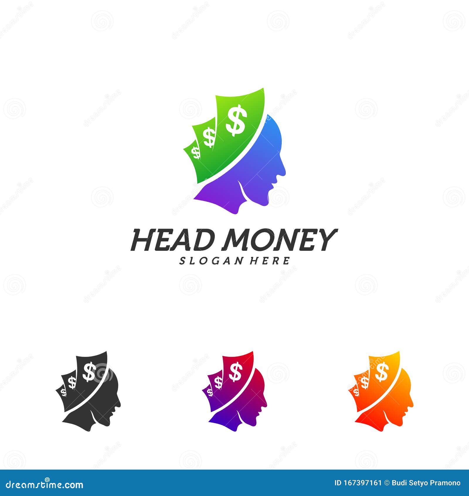 Think Money Logo Design Template Vector. Emblem Symbol Icon Stock ...