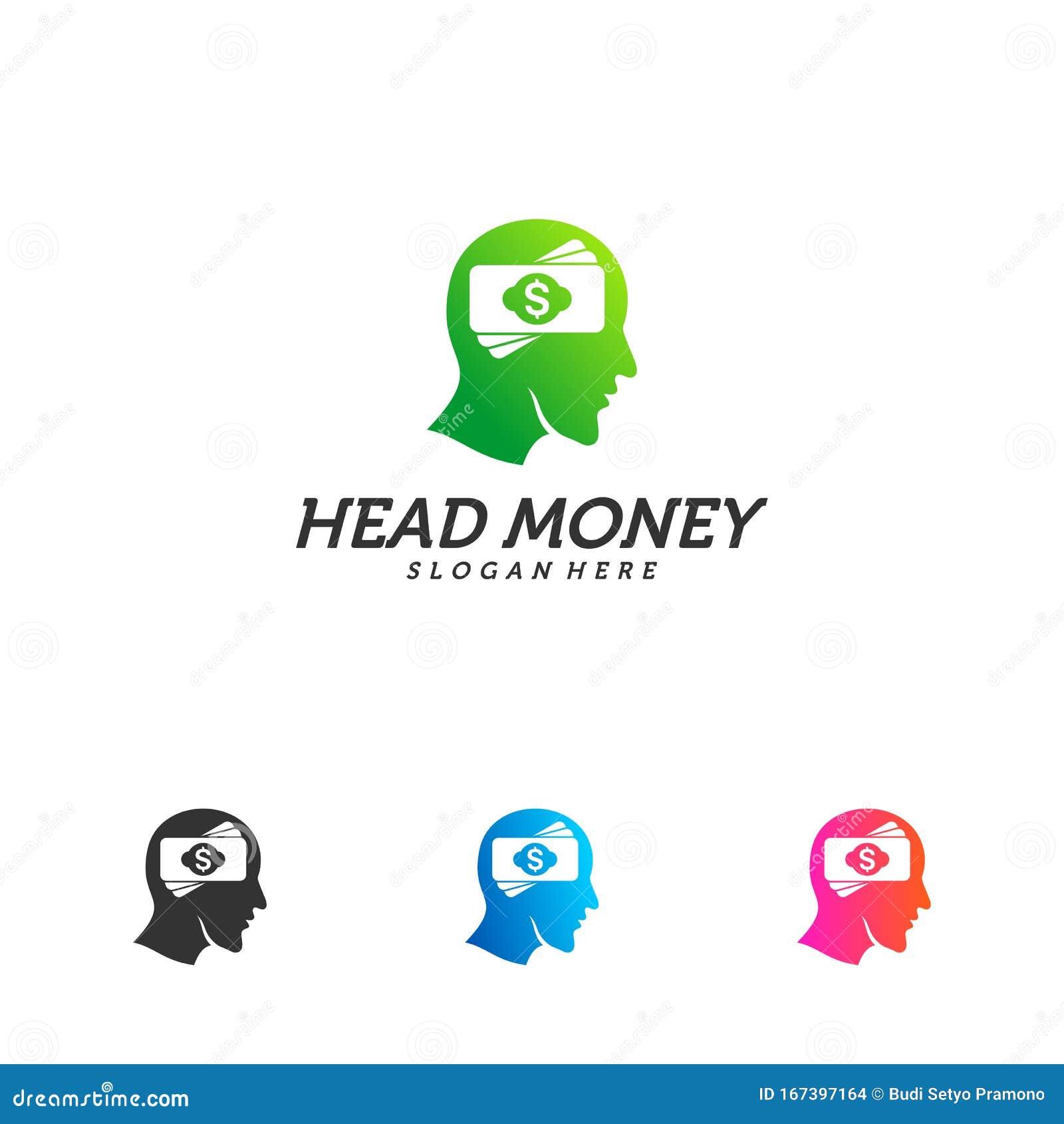 Think Money Logo Design Template Vector. Emblem Symbol Icon Stock ...