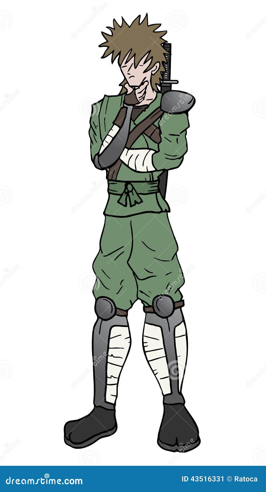 Think ninja stock vector. Illustration of break, japanese - 43516331