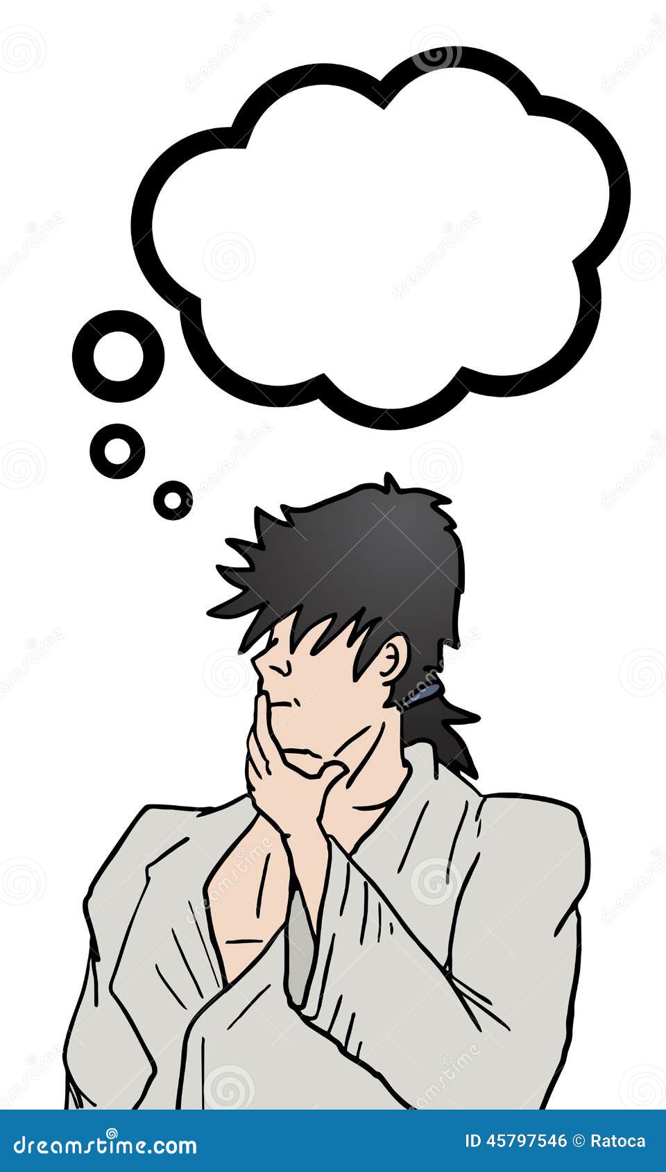 Think ninja stock vector. Illustration of doll, leader - 45797546