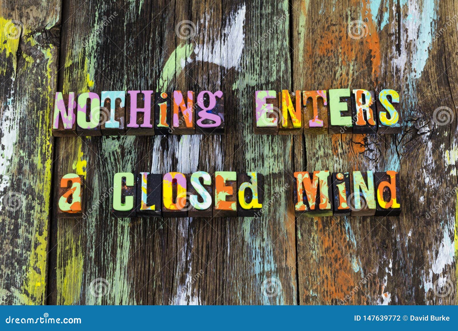 Think Open Close Closed Mind Acceptance Ignorance Listen Stock Photo ...