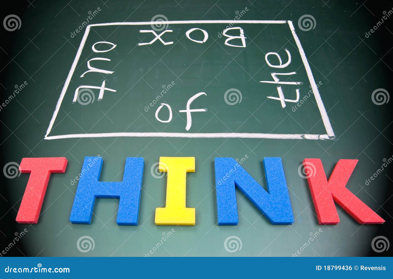 Think out of box stock photo. Image of board, growth - 18799436