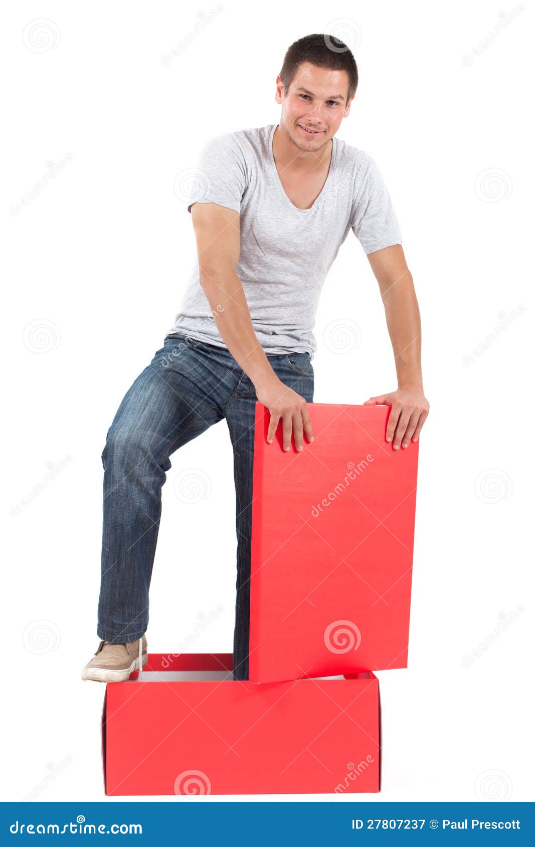 Think out of the box stock image. Image of standing, looking - 27807237