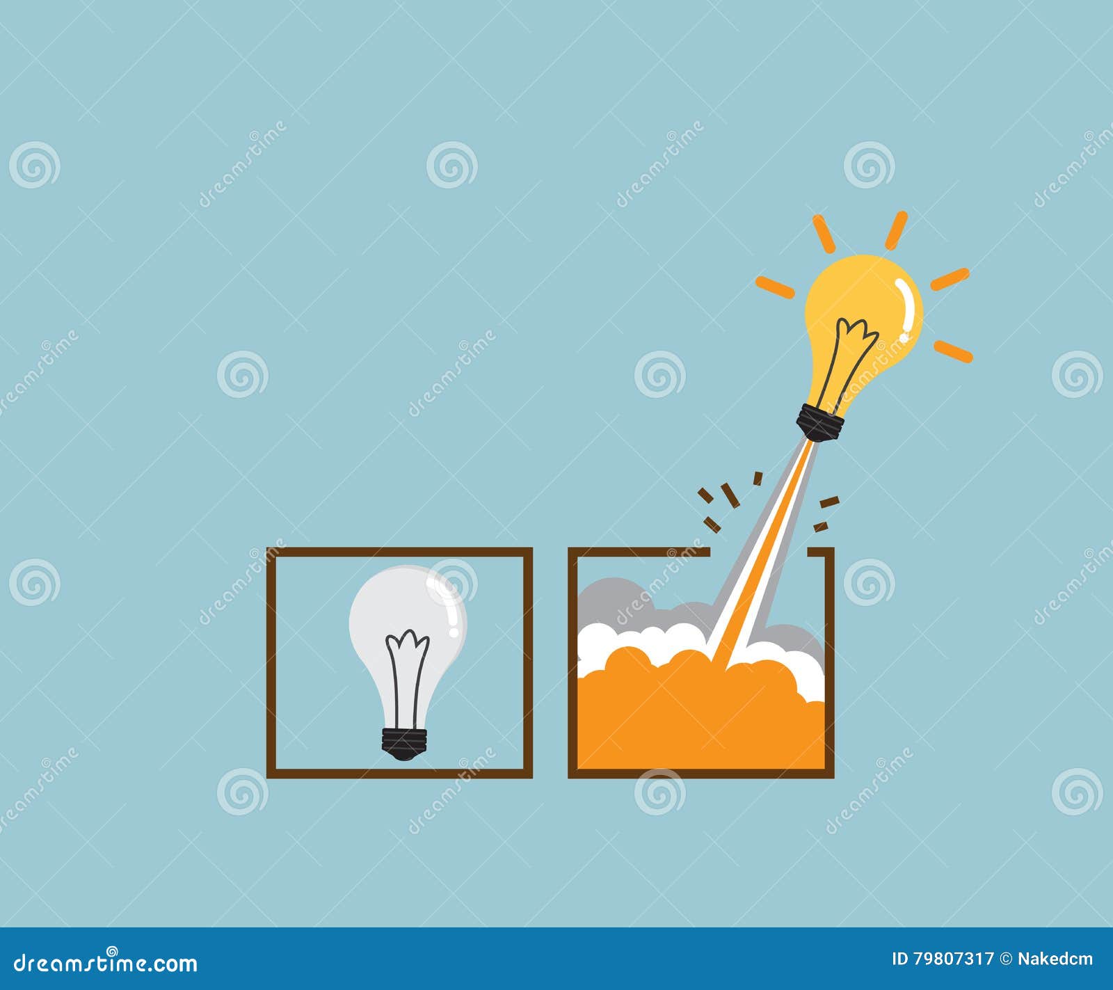 Think Out of Box, Creative Idea Concept Stock Vector - Illustration of ...