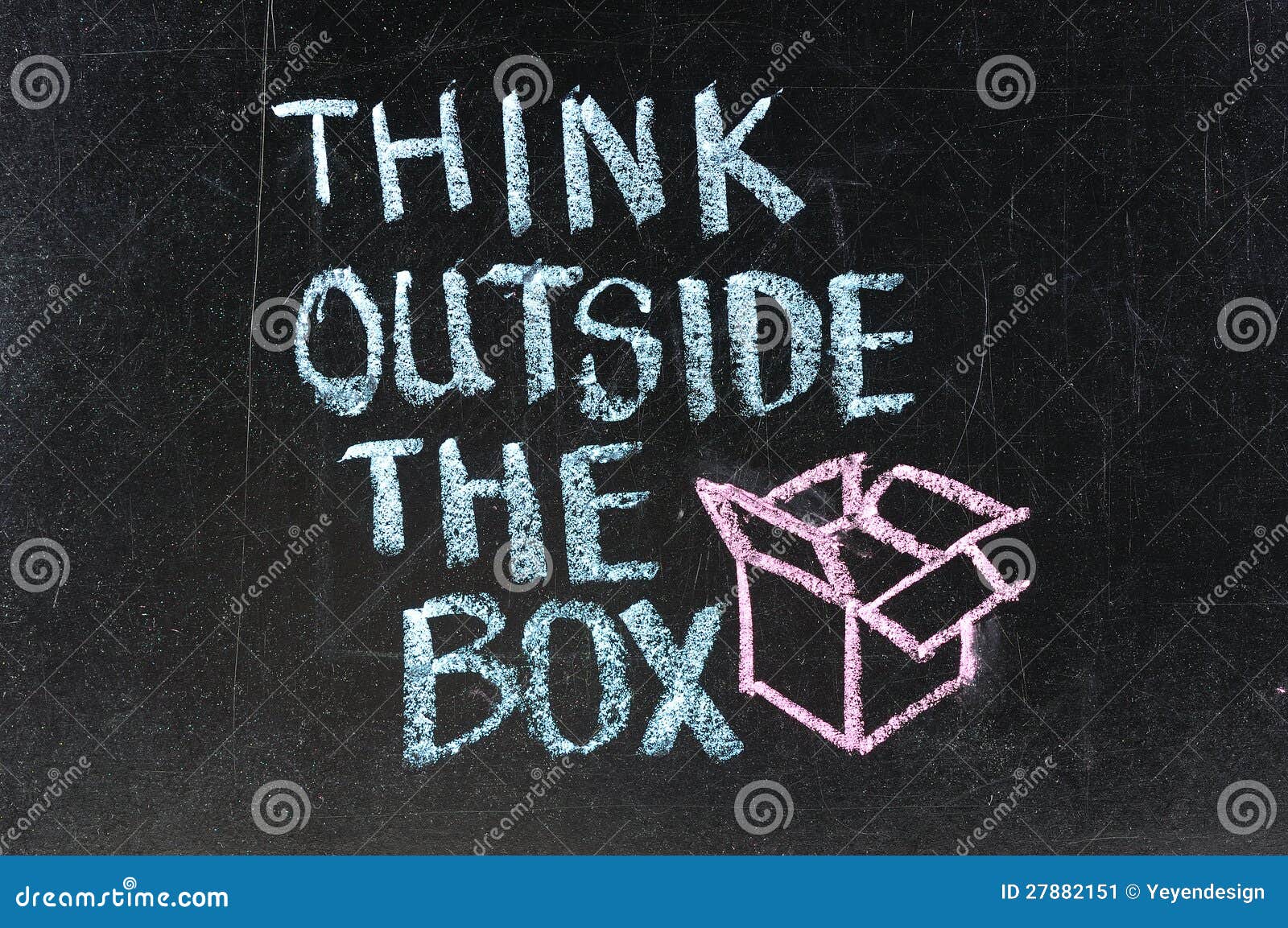 Think outside the box stock image. Image of cloud, creative - 27882151