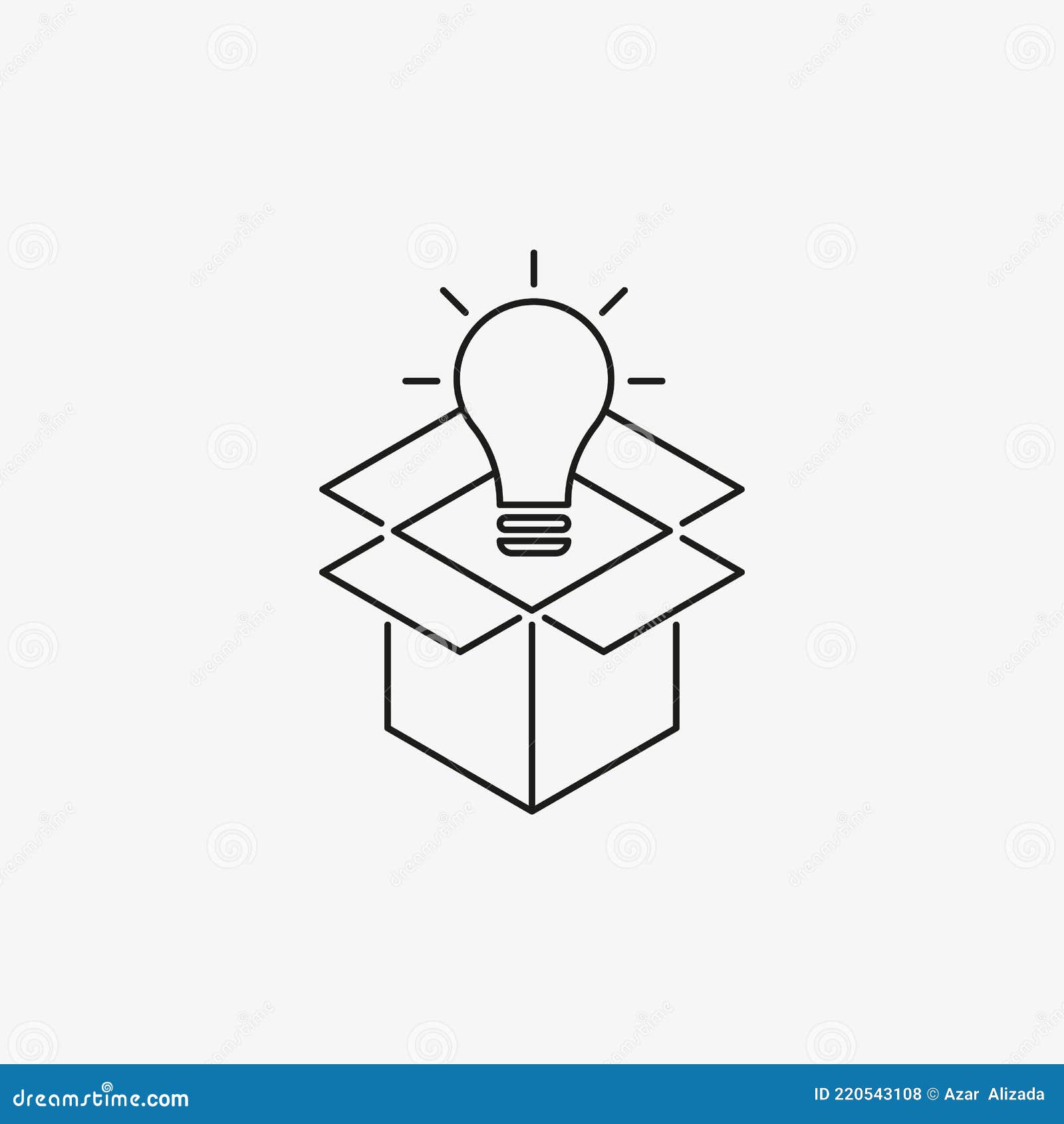 Think Outside the Box Concept Icon. Creative Idea Symbol Stock Vector ...