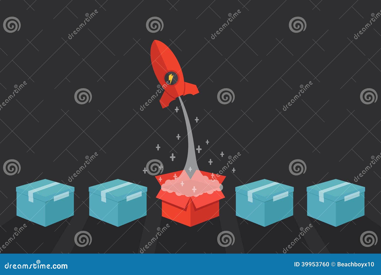 Think outside the box stock vector. Illustration of freedom - 39953760