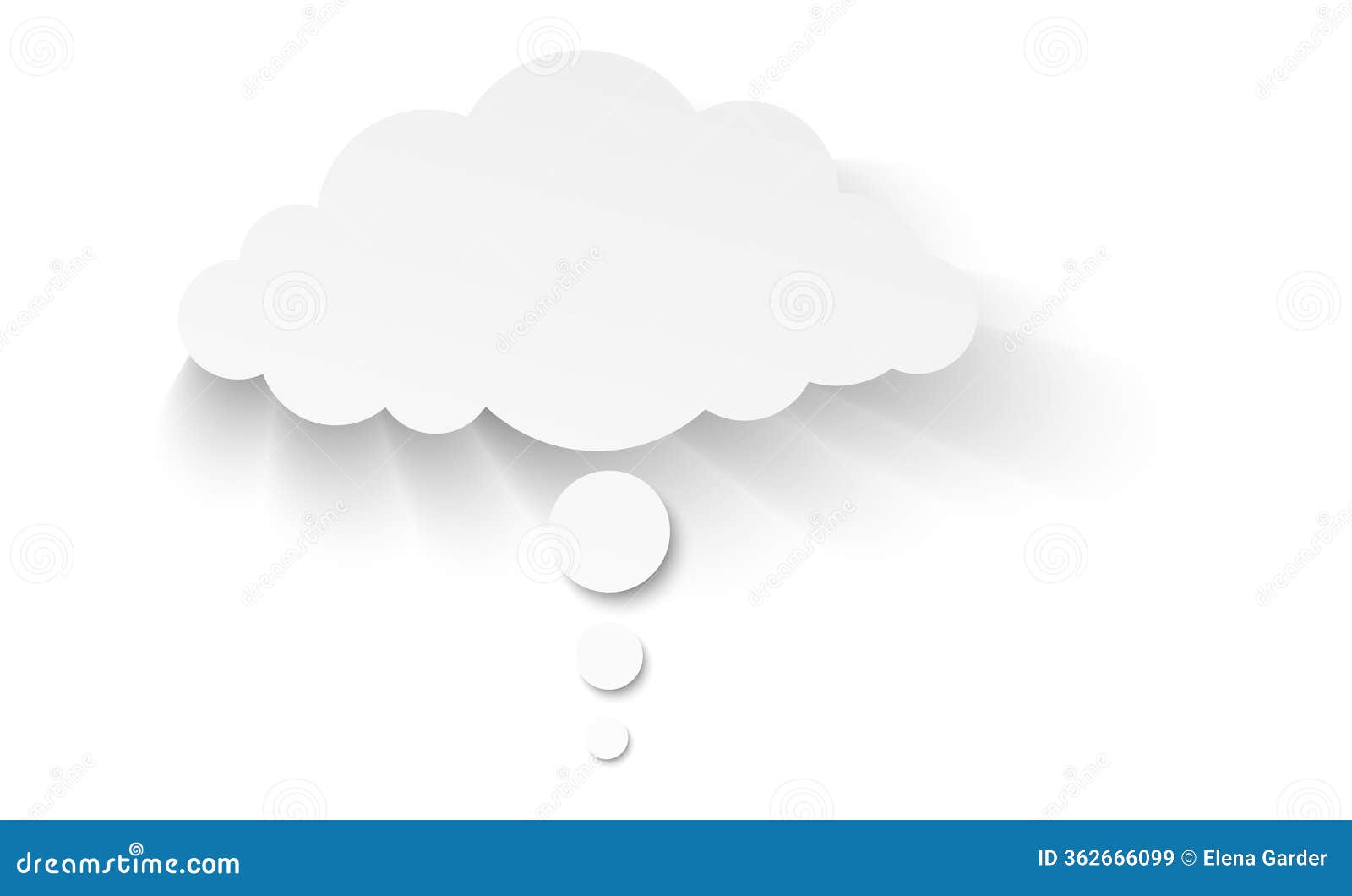 Think Paper Style Bubble. Infographic Design. Dialog Message Clouds ...