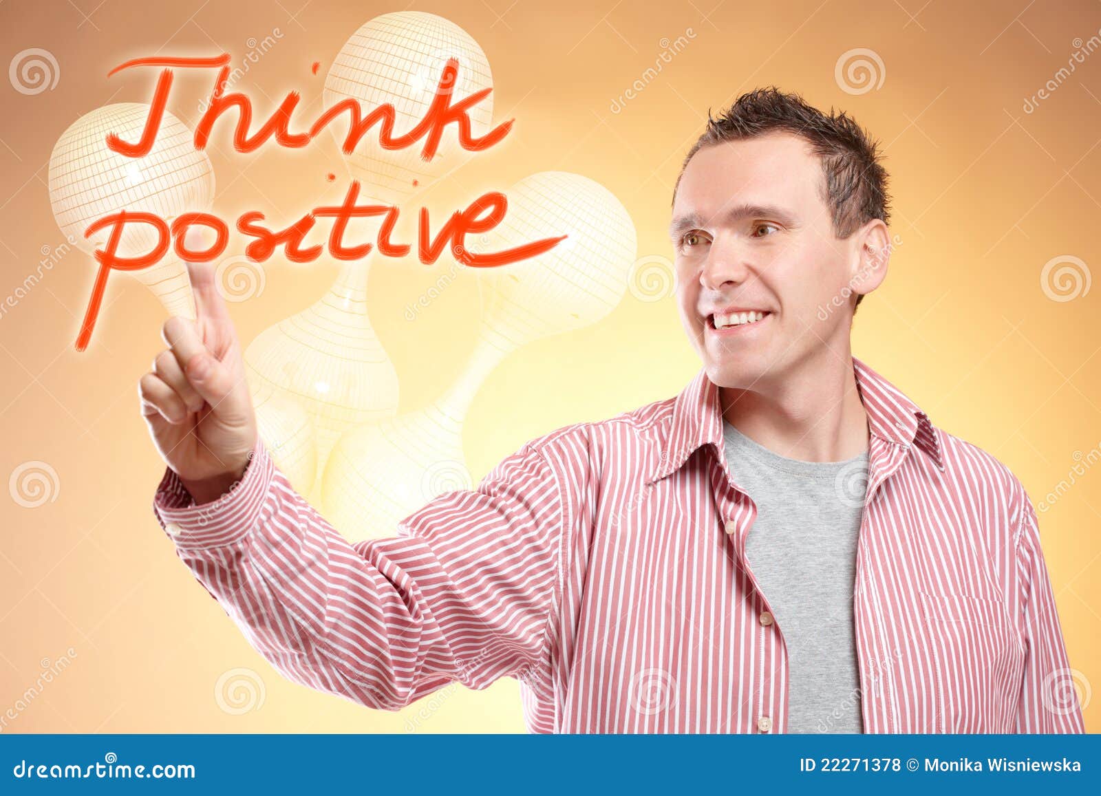 Think positive stock photo. Image of success, casual - 22271378