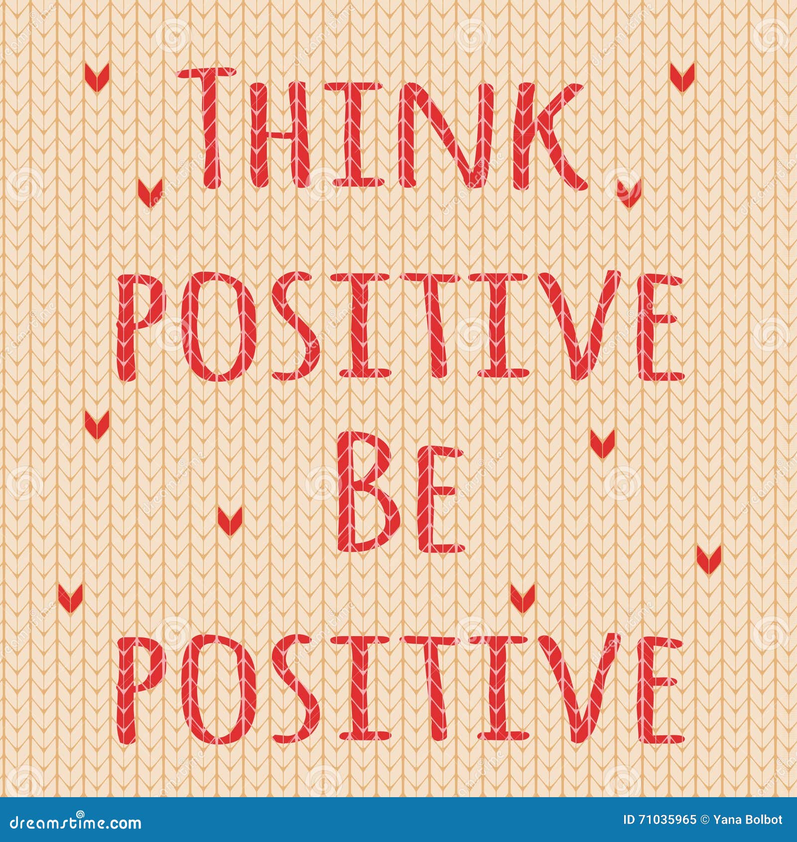 Think Positive Black And White Handwritten Motivational Word With ...