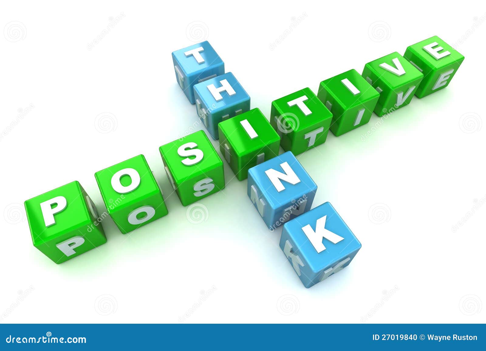 Think Positive Concept Illustration Stock Illustration - Illustration ...