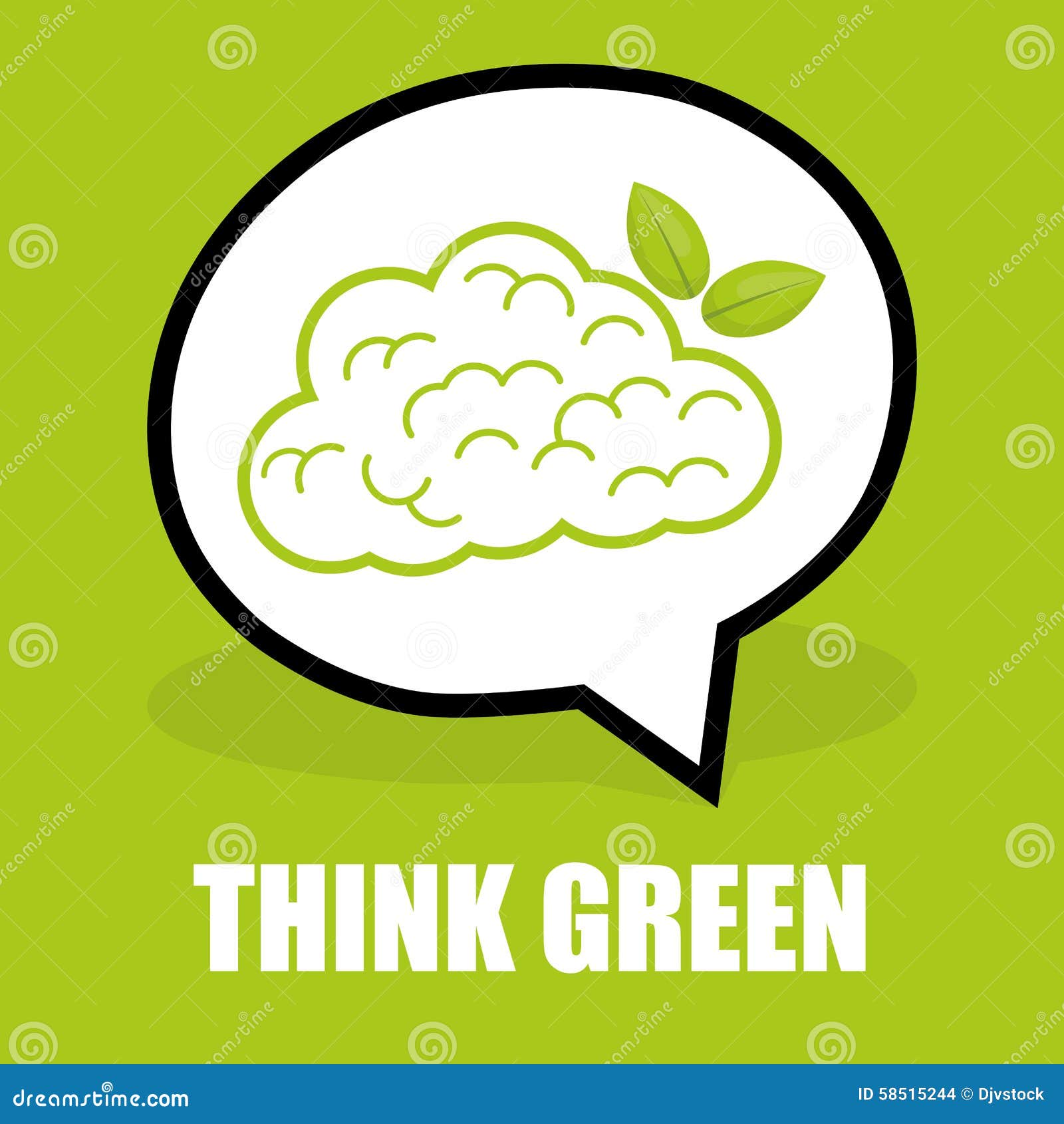 Think positive design. stock vector. Illustration of creative - 58515244