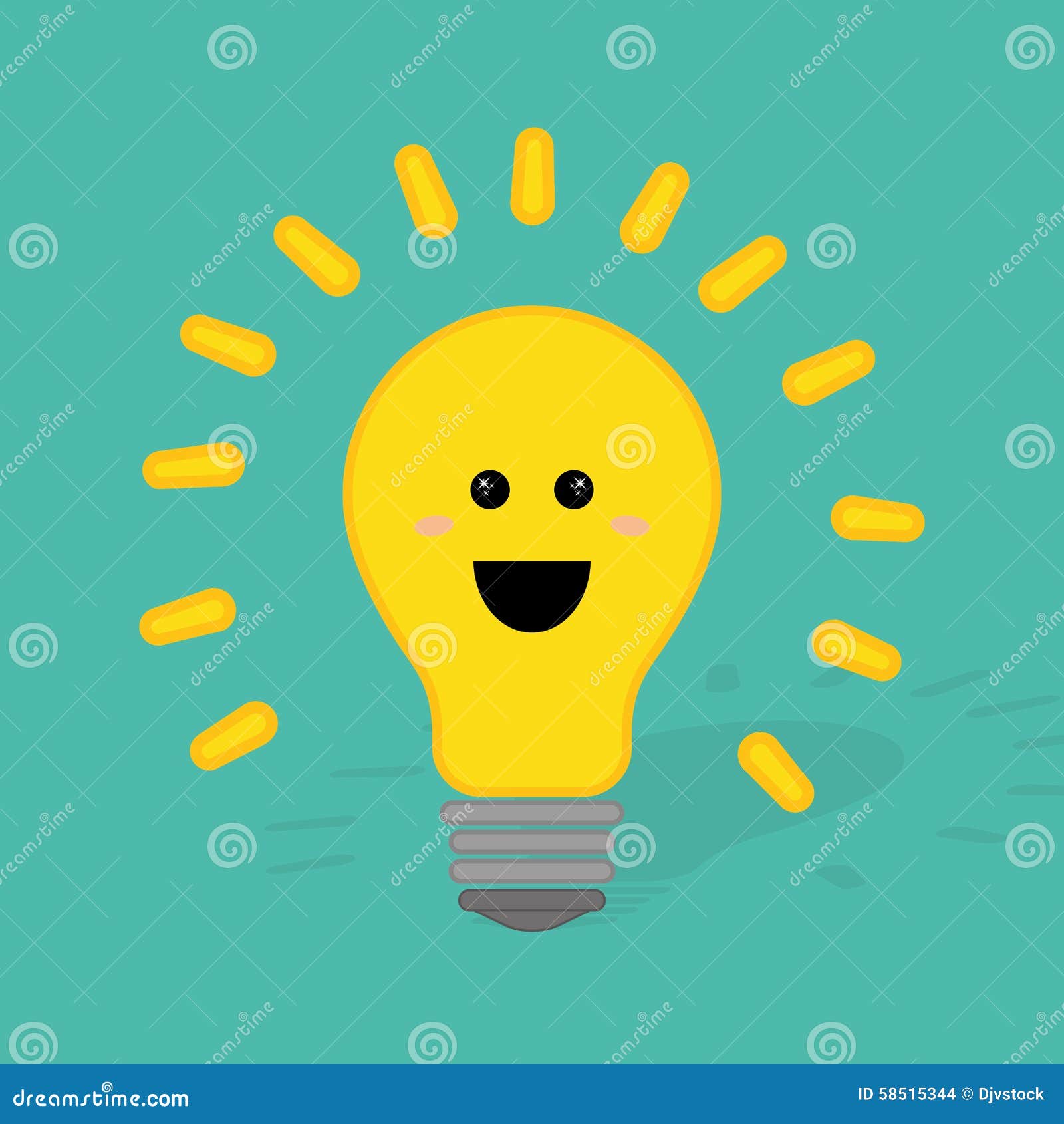 Think positive design. stock vector. Illustration of positive - 58515344