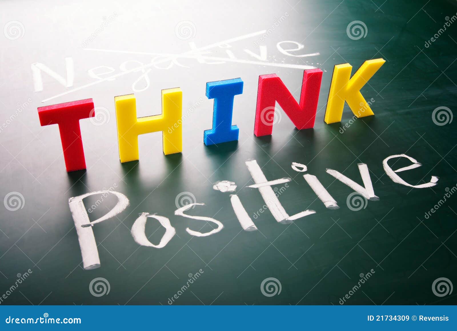 Think Positive, Do Not Negative Stock Image - Image of pensive, hope ...