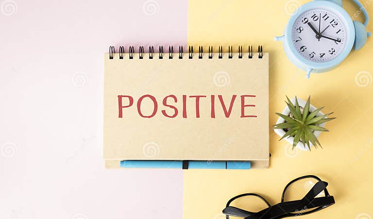 Think Positive, Do Not Negative, Colorful Words Stock Photo - Image of ...