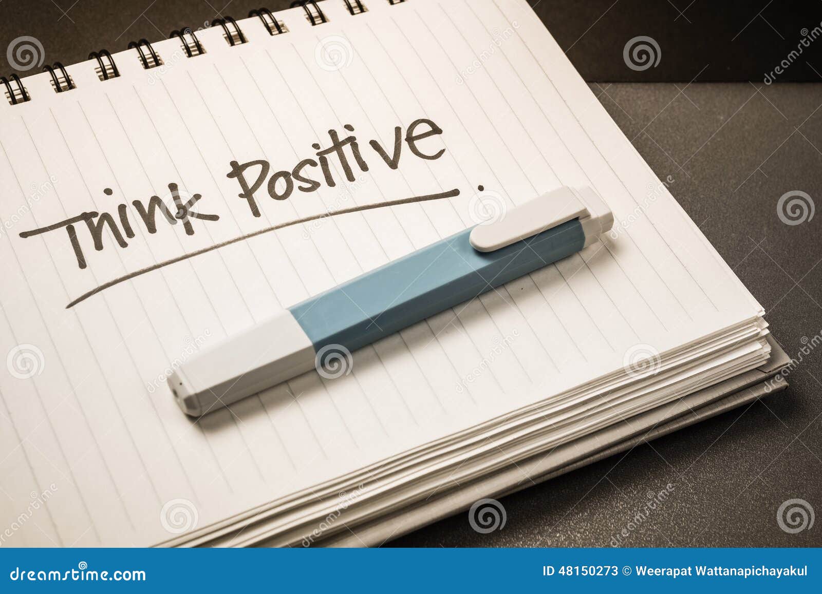 Think positive stock image. Image of thinking, idea, psychology - 48150273