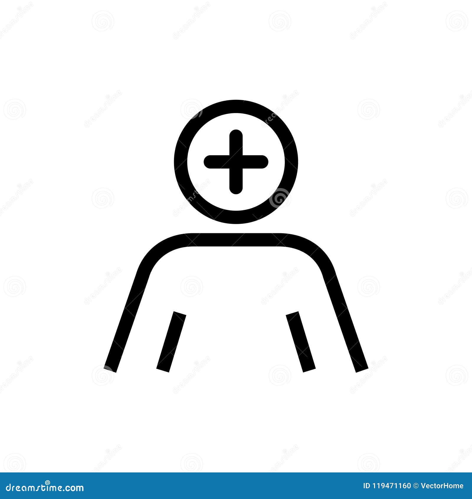 Think Positive Icon, Vector Illustration Stock Vector - Illustration of ...