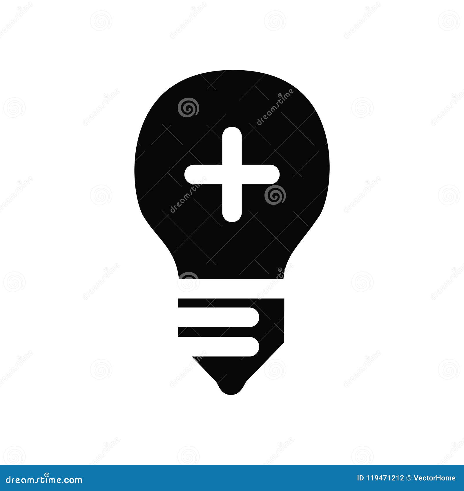 Think Positive Icon, Vector Illustration Stock Vector - Illustration of ...