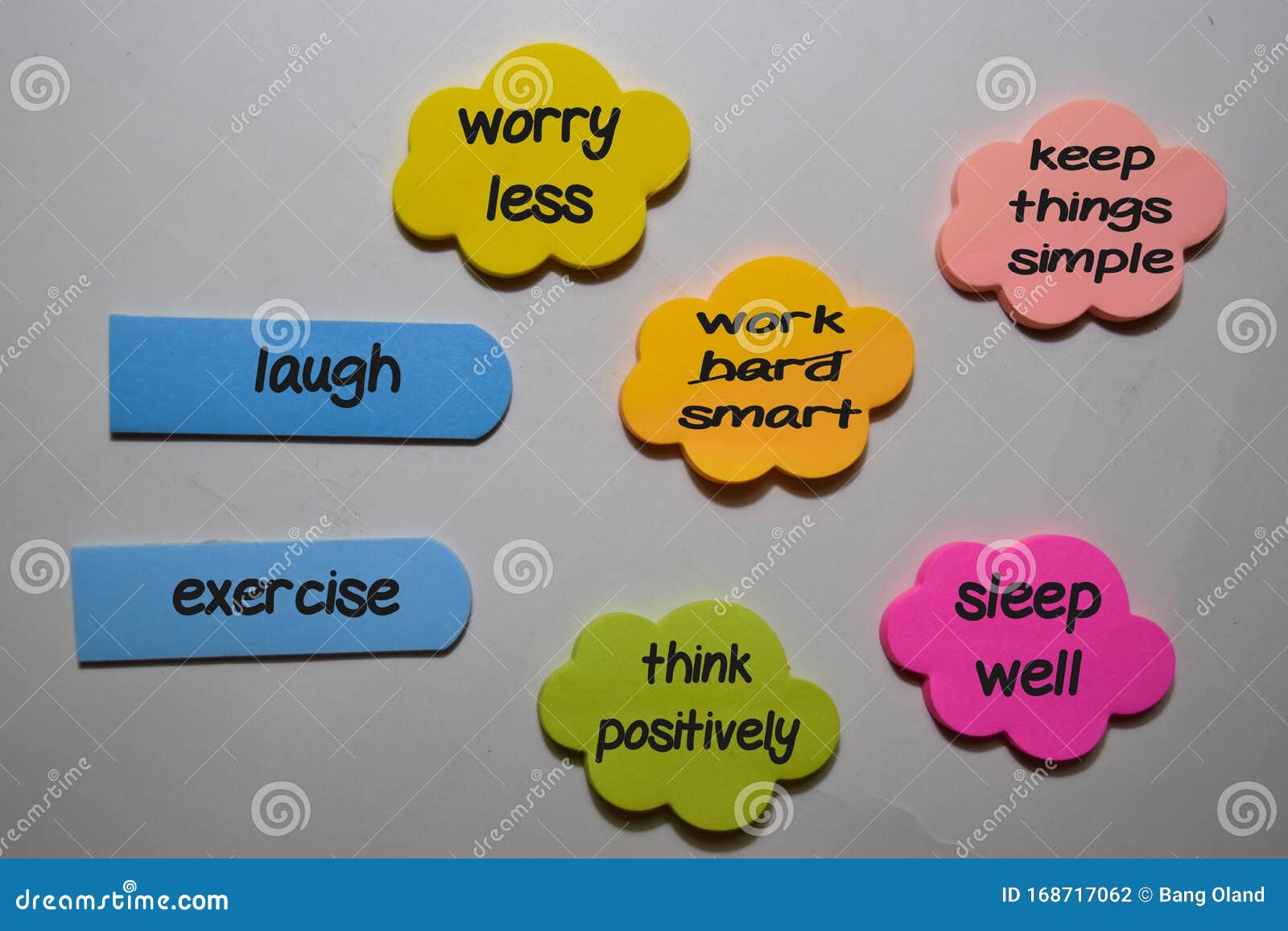 Think Positively Concept Write on Sticky Note with Keyword Isolated on ...