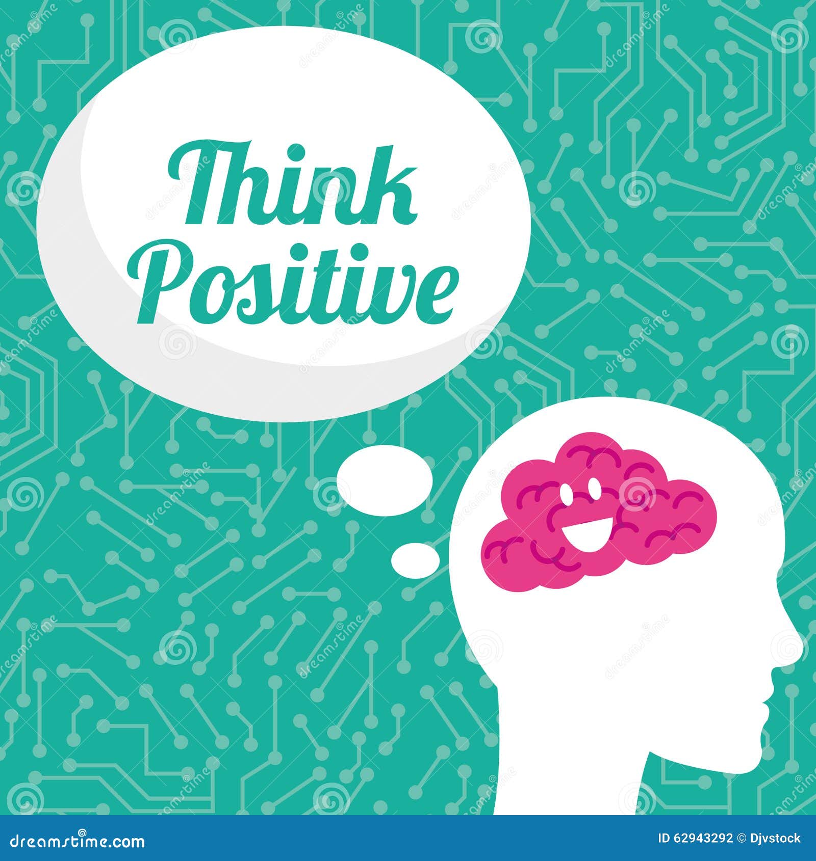 Think postive design stock vector. Illustration of business - 62943292
