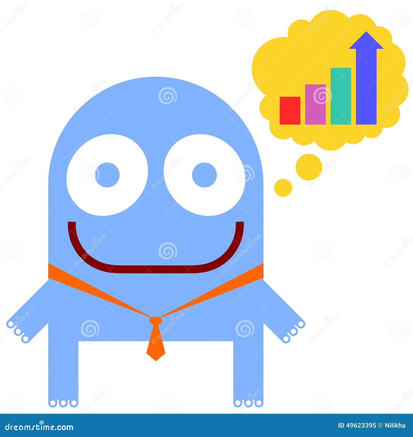 Think progress stock illustration. Illustration of think - 49623395