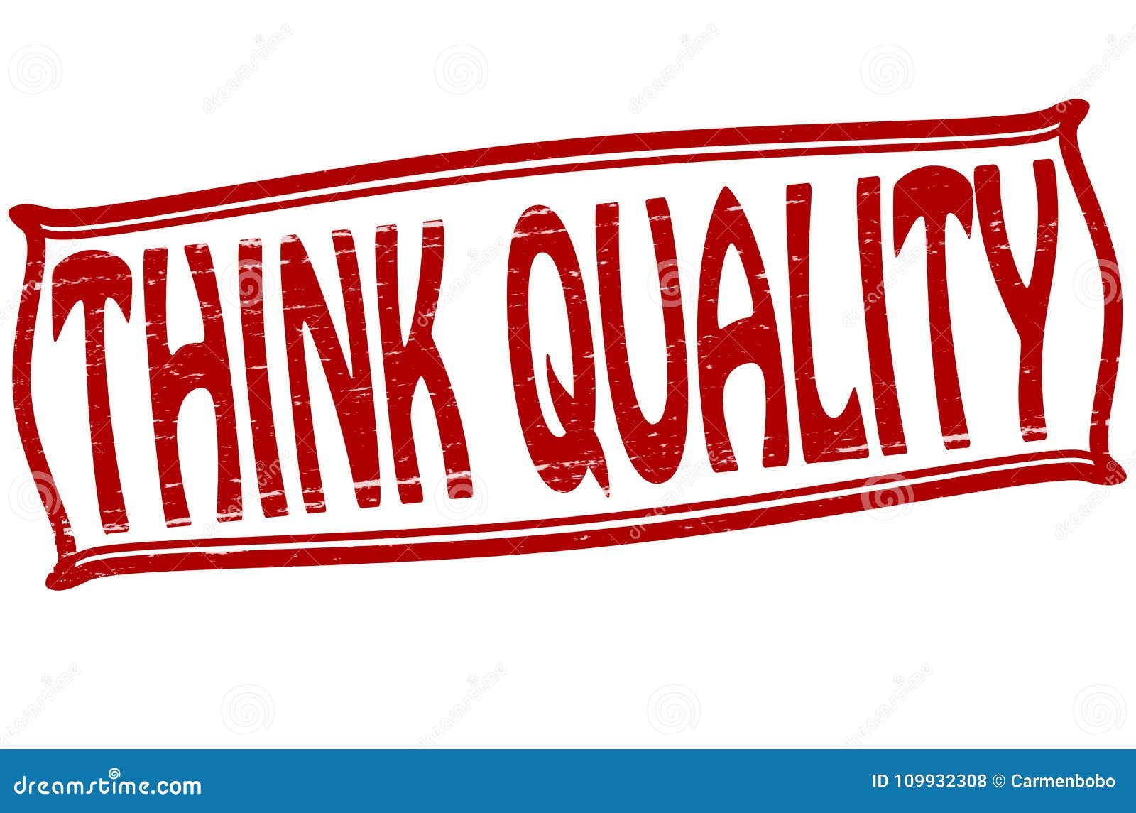 Think Quality stock illustration. Illustration of quality - 109932308
