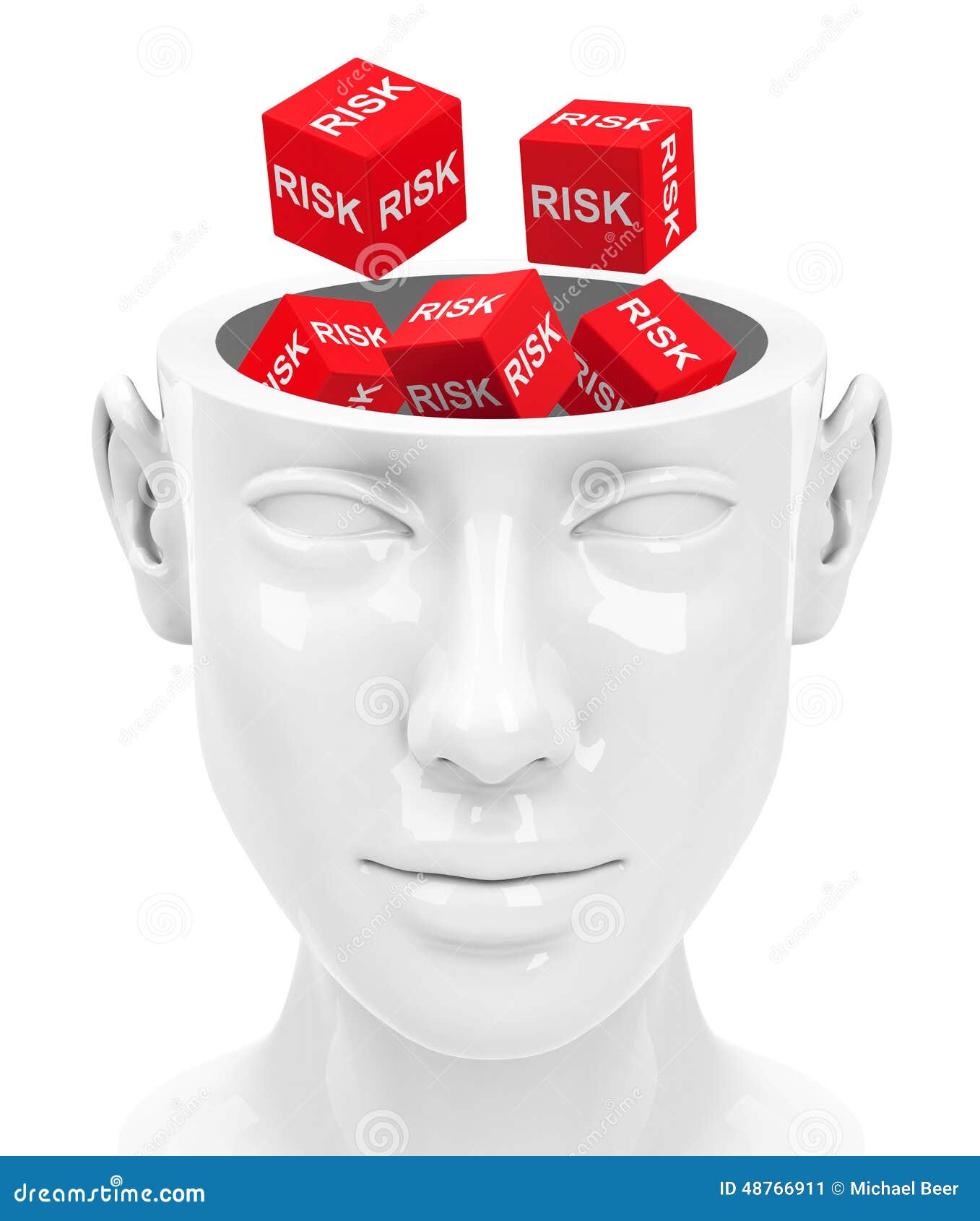 Think about risk stock illustration. Illustration of thinking - 48766911