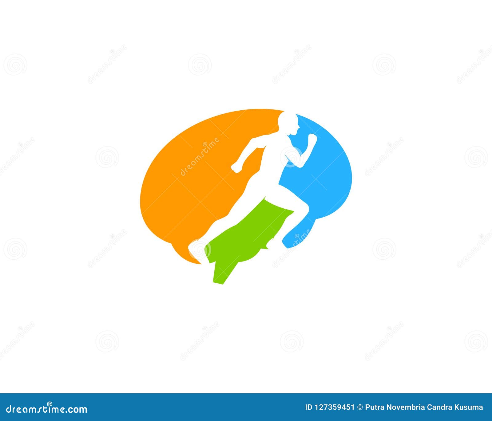 Think Run Logo Icon Design stock illustration. Illustration of exercise ...