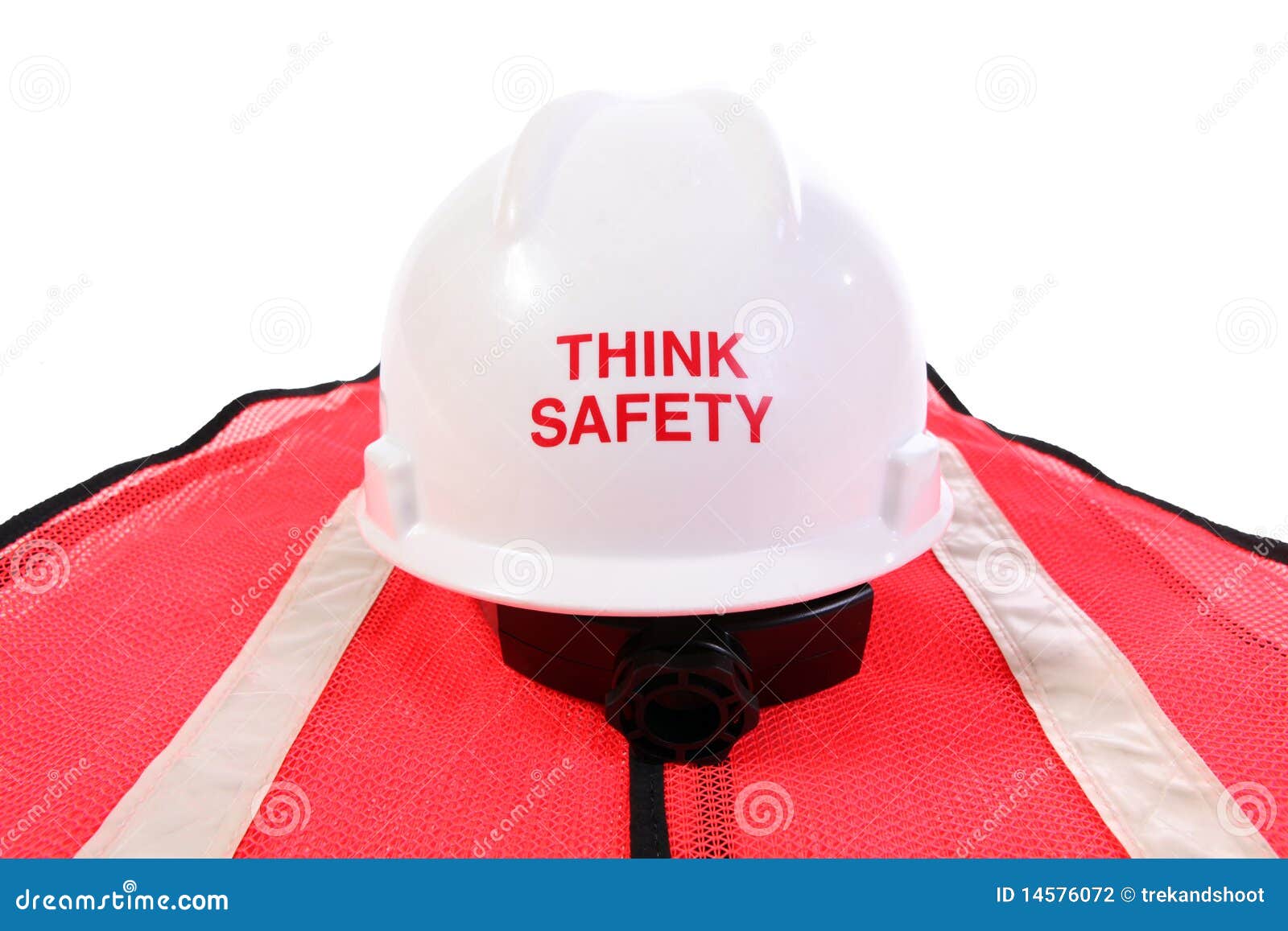 Think Safety stock photo. Image of reflective, message - 14576072