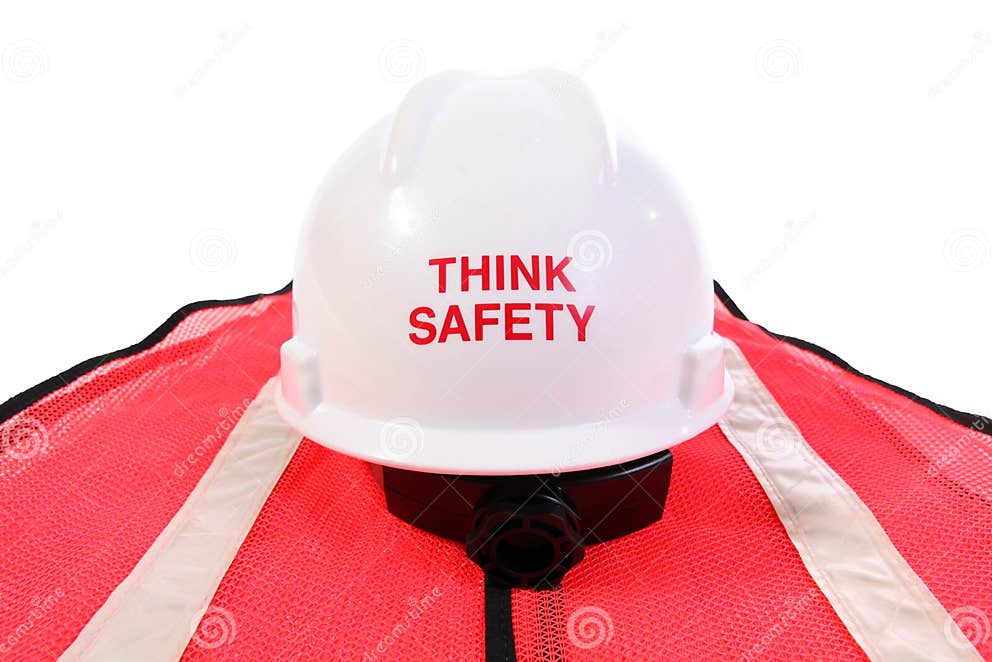 Think Safety stock photo. Image of reflective, message - 14576072