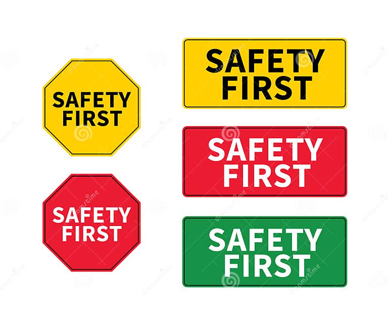 Think Safety First Logo, Icon, Symbol. Vector Eps Sign. Safety First ...