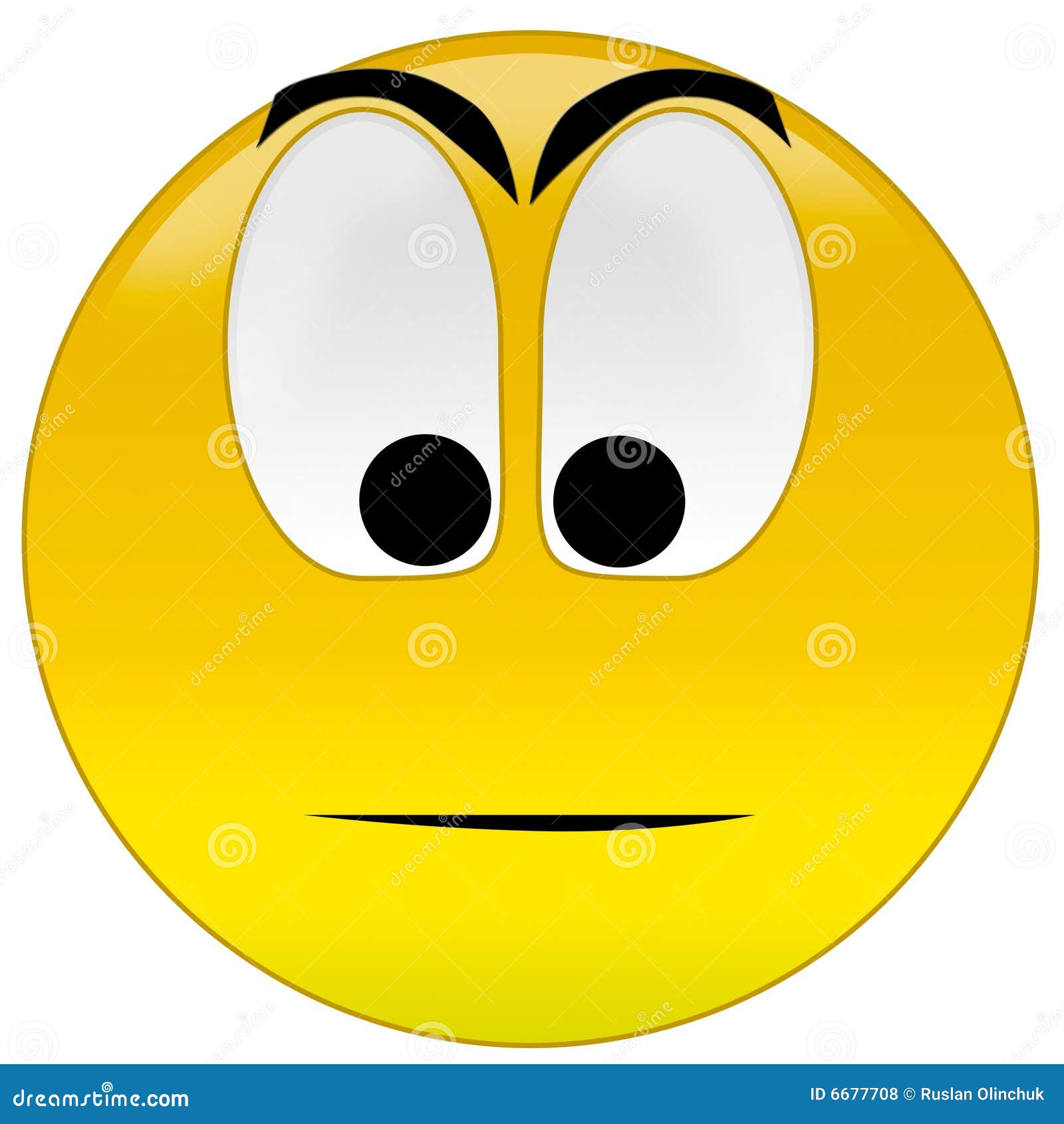 Think smiley stock illustration. Illustration of friendly - 6677708