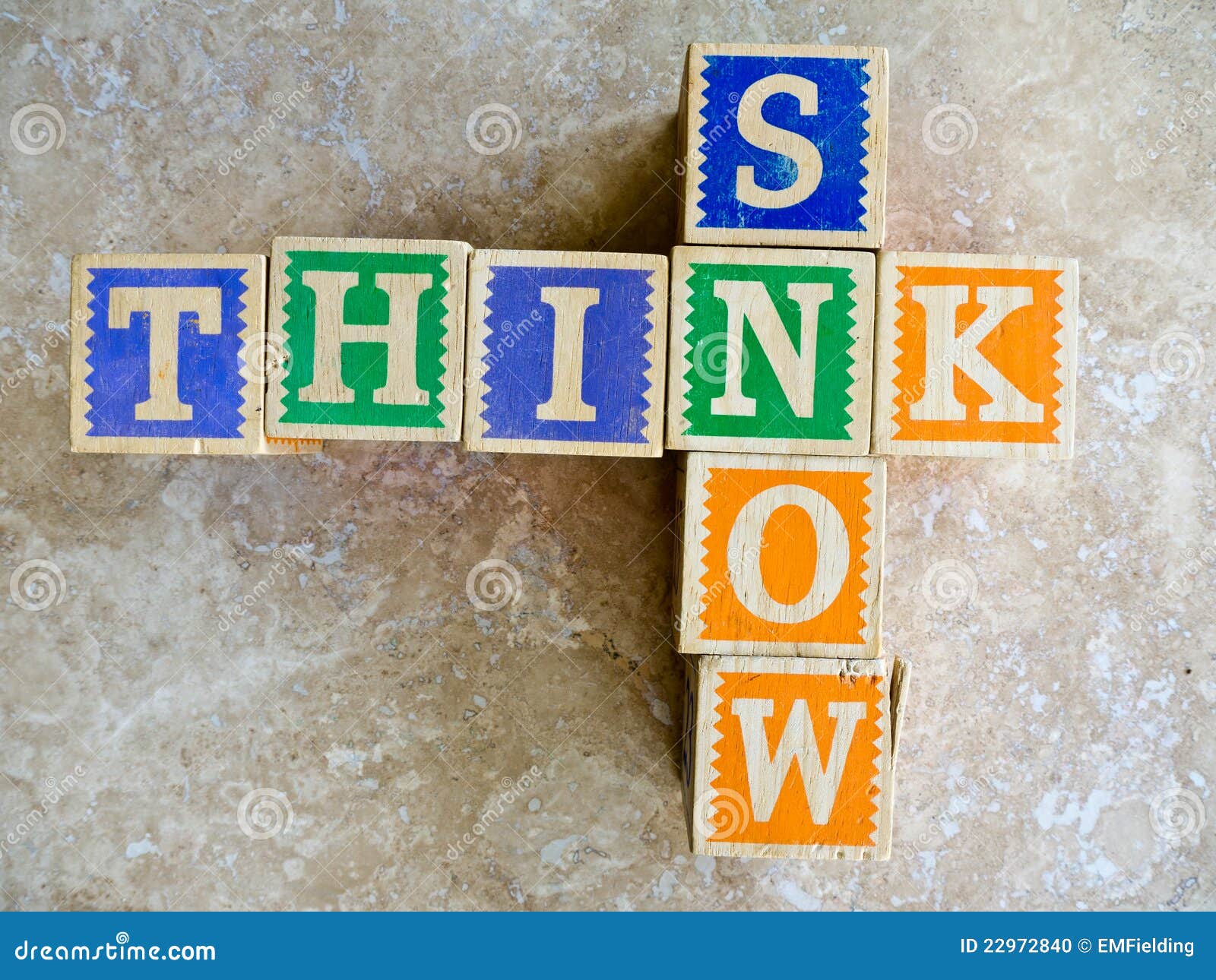 Think Snow stock photo. Image of block, alphabet, spelling - 22972840