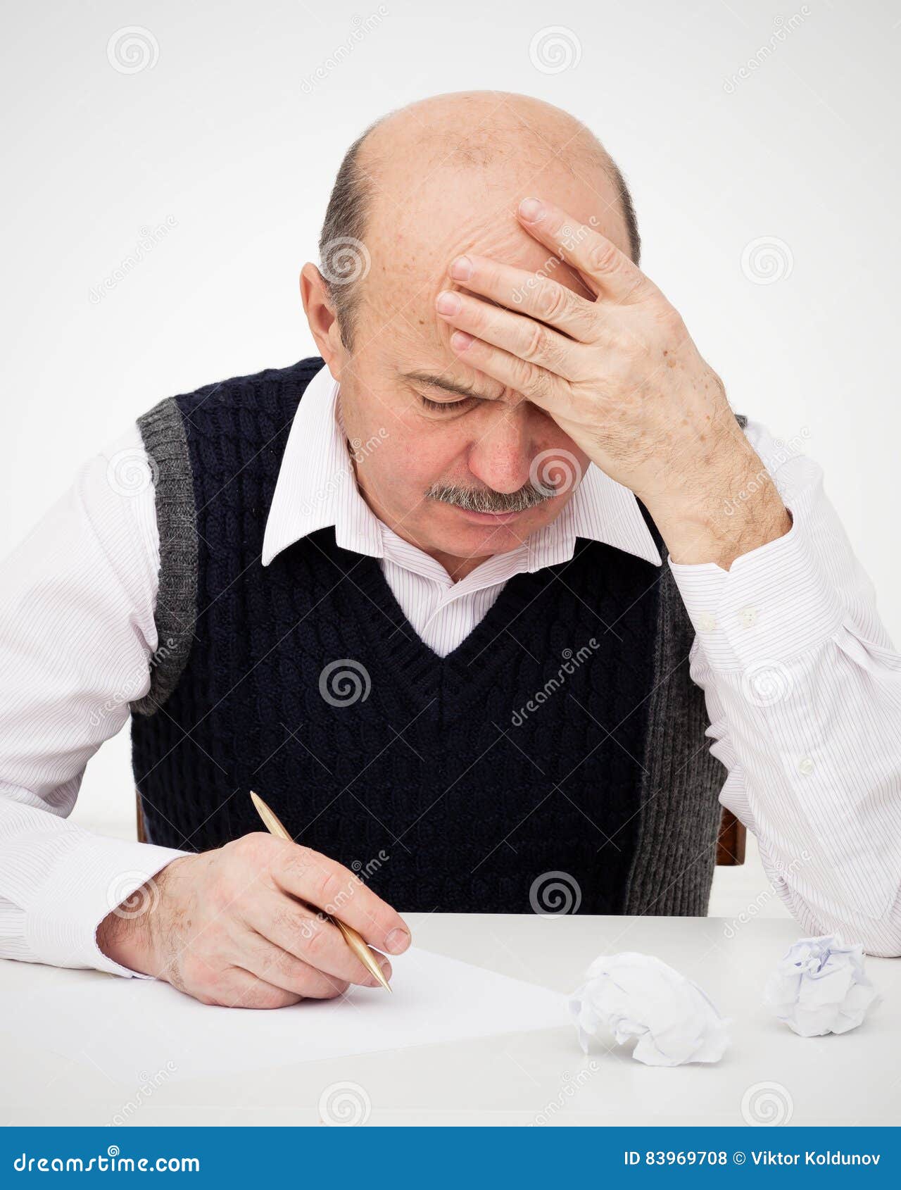 Think of the Solution To the Problem or a Difficult Task Stock Photo ...