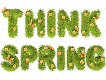 Think spring stock illustration. Illustration of butterfly - 18196153