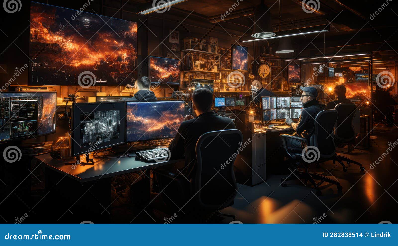 Think tank research data stock illustration. Illustration of monitoring ...