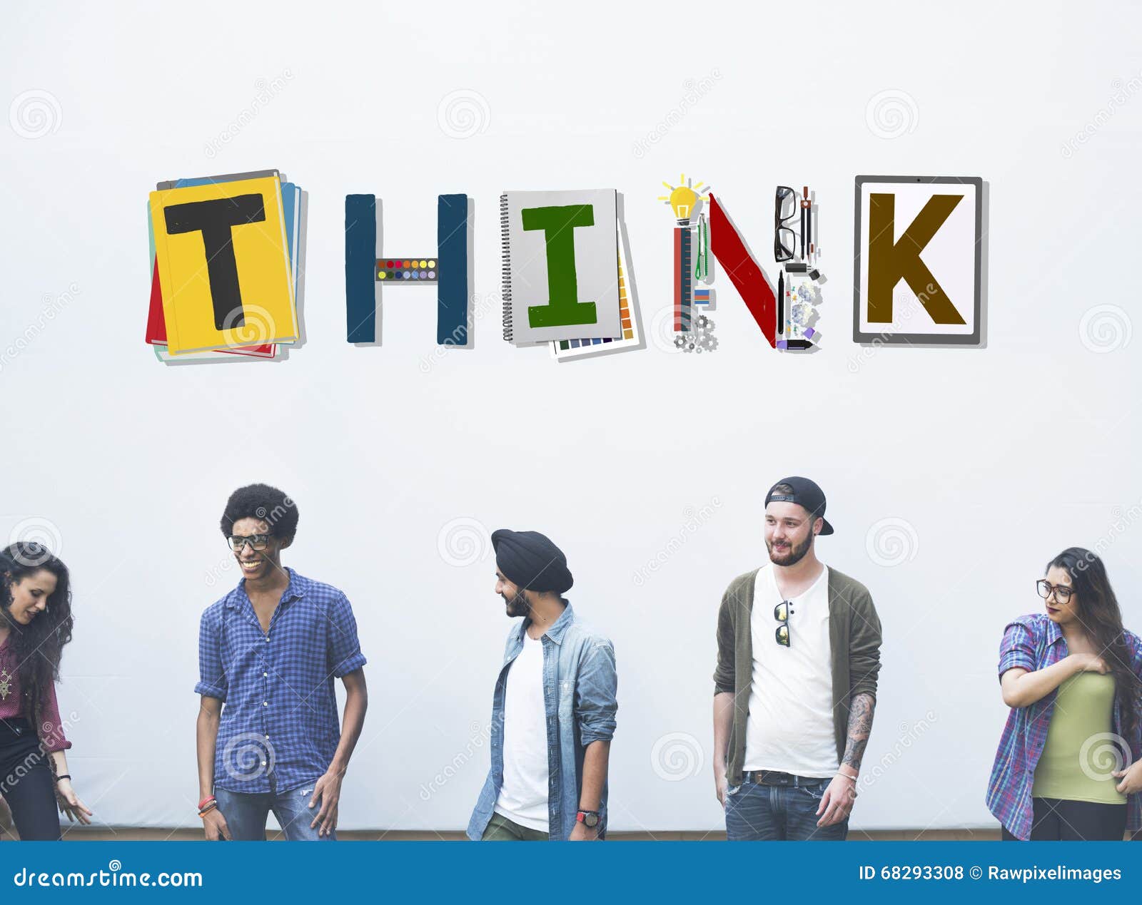 Think Big Start Small And Be Patient, Positive Quotation Stock Image ...