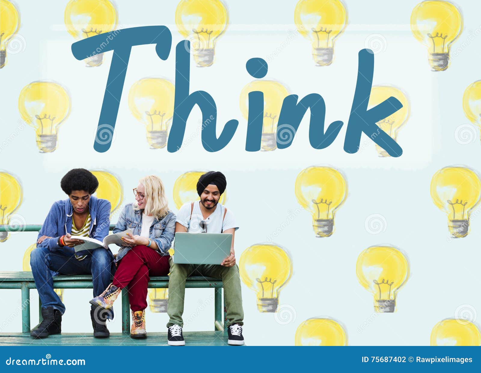 Think Thinking Thoughtful Inspiration Attractive Concept Stock Photo ...