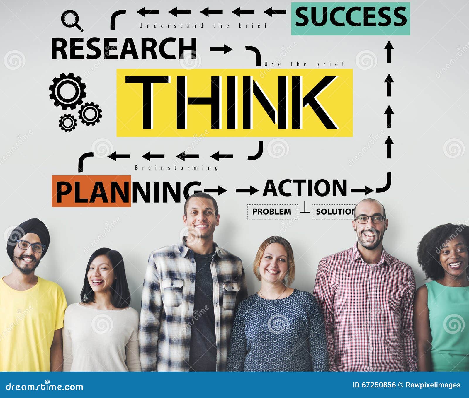 Think Thinkning Plan Planning Emotions Concept Stock Photo - Image of ...
