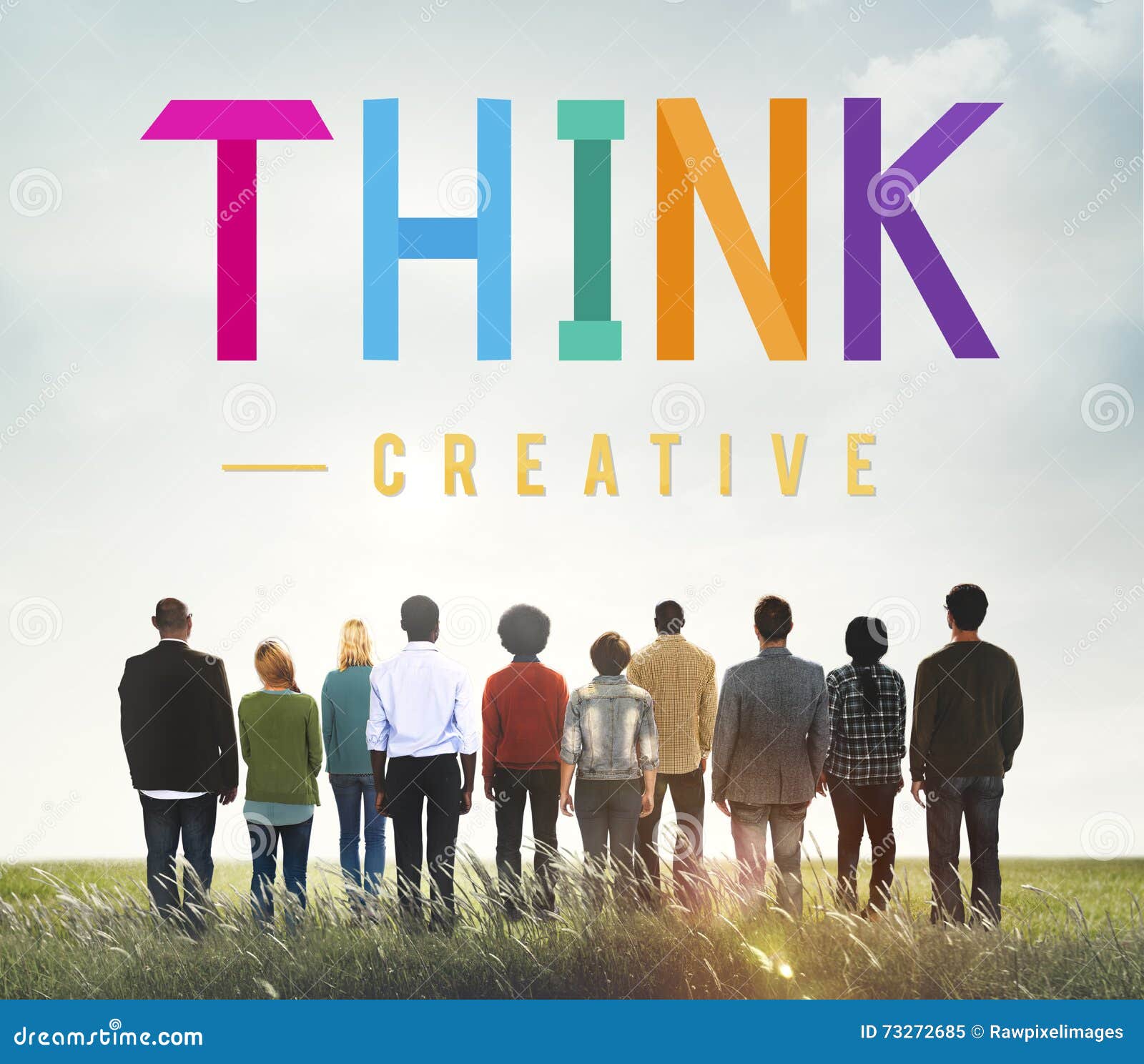 Think Thoughtful Visionary Creative Determination Concept Stock Image ...