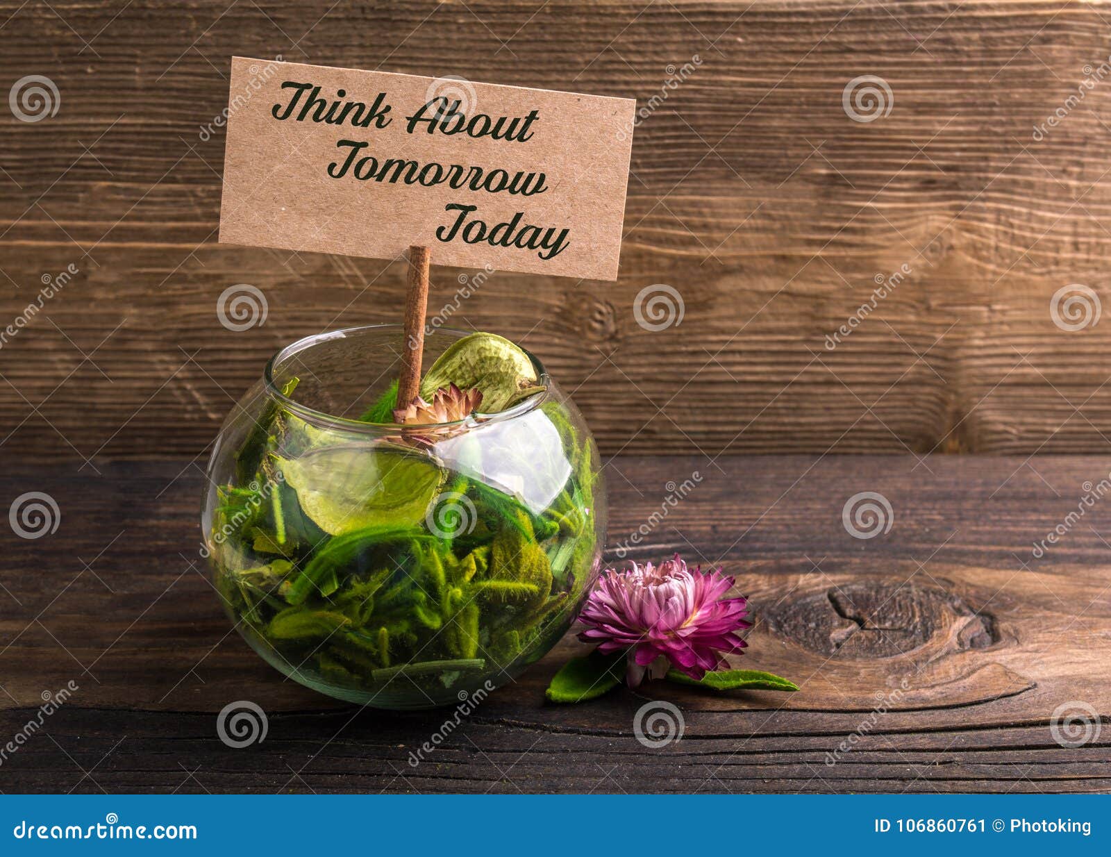 Think about tomorrow today stock image. Image of motivational - 106860761