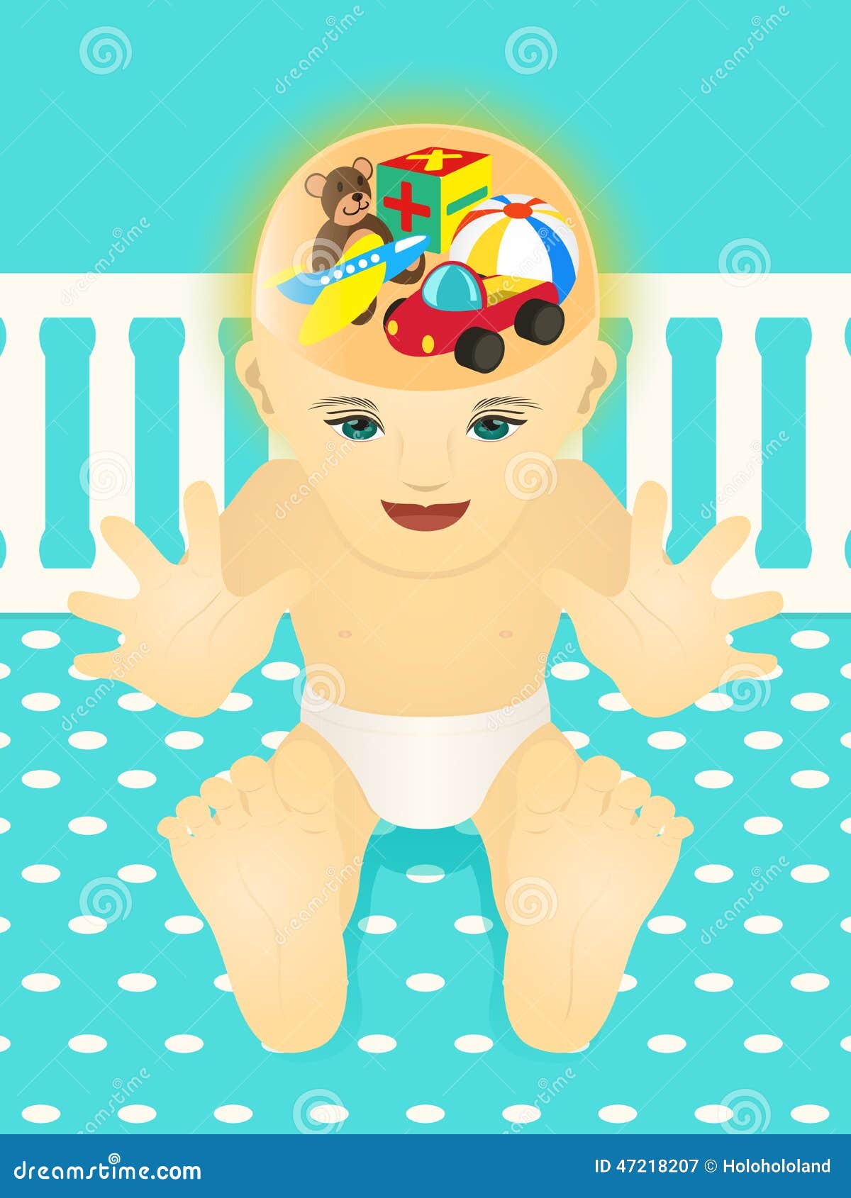 Think about the toys stock vector. Illustration of bear - 47218207