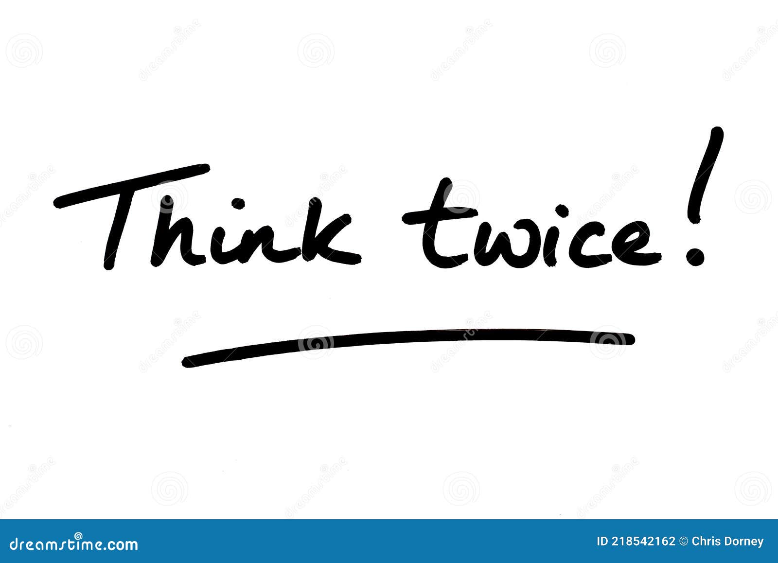 Think Twice Poster With Industrial Worker Cartoon Vector ...