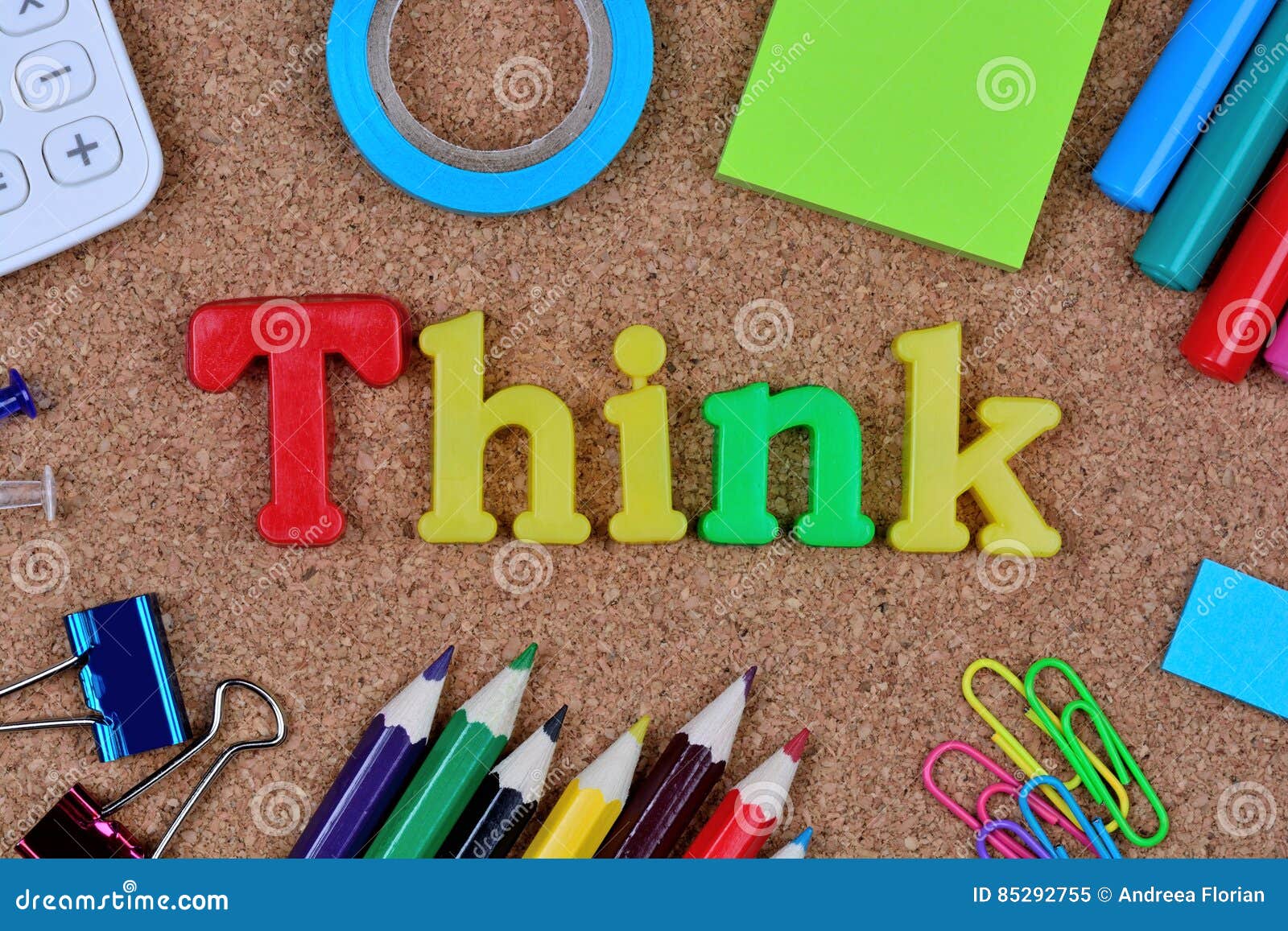 Think Word On Table Royalty-Free Stock Image | CartoonDealer.com #78167812