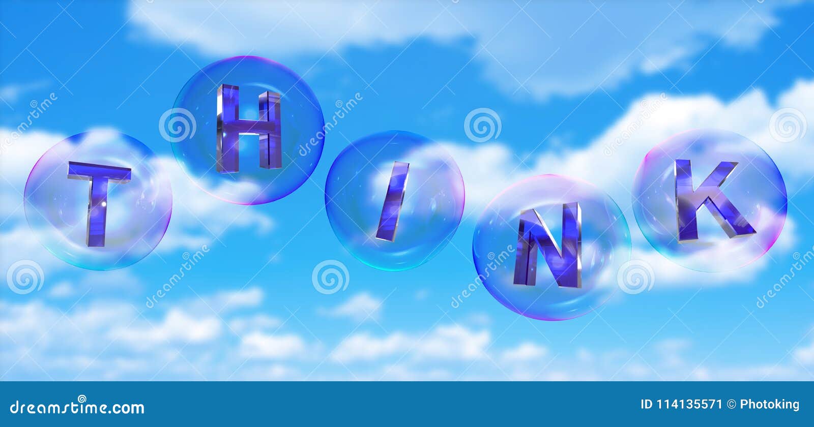 The think word in bubble stock illustration. Illustration of fresh ...