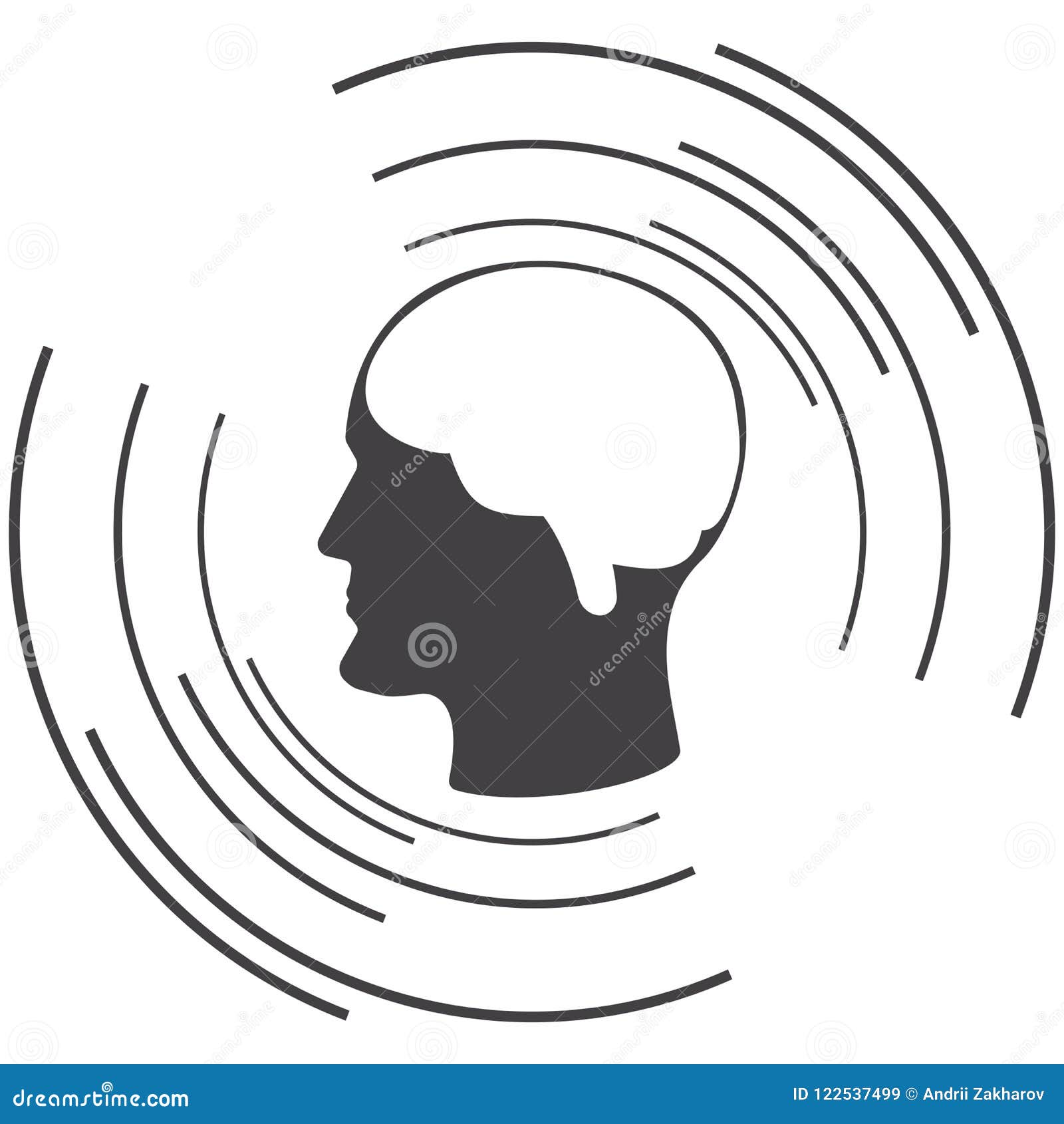 Think it is the Work of the Brain Stock Vector - Illustration of ...