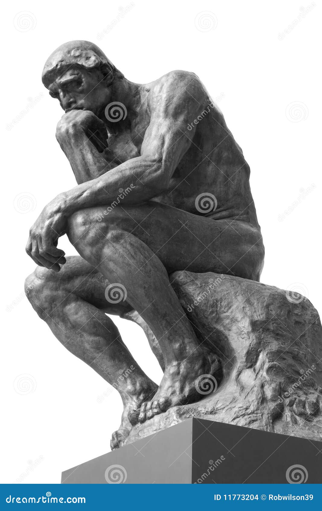 The Thinker stock photo. Image of masterpiece, nude, concepts - 11773204